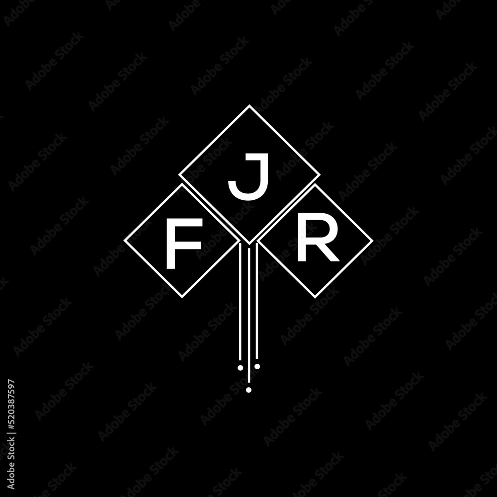 FJR letter logo design with white background in illustrator, FJR vector ...