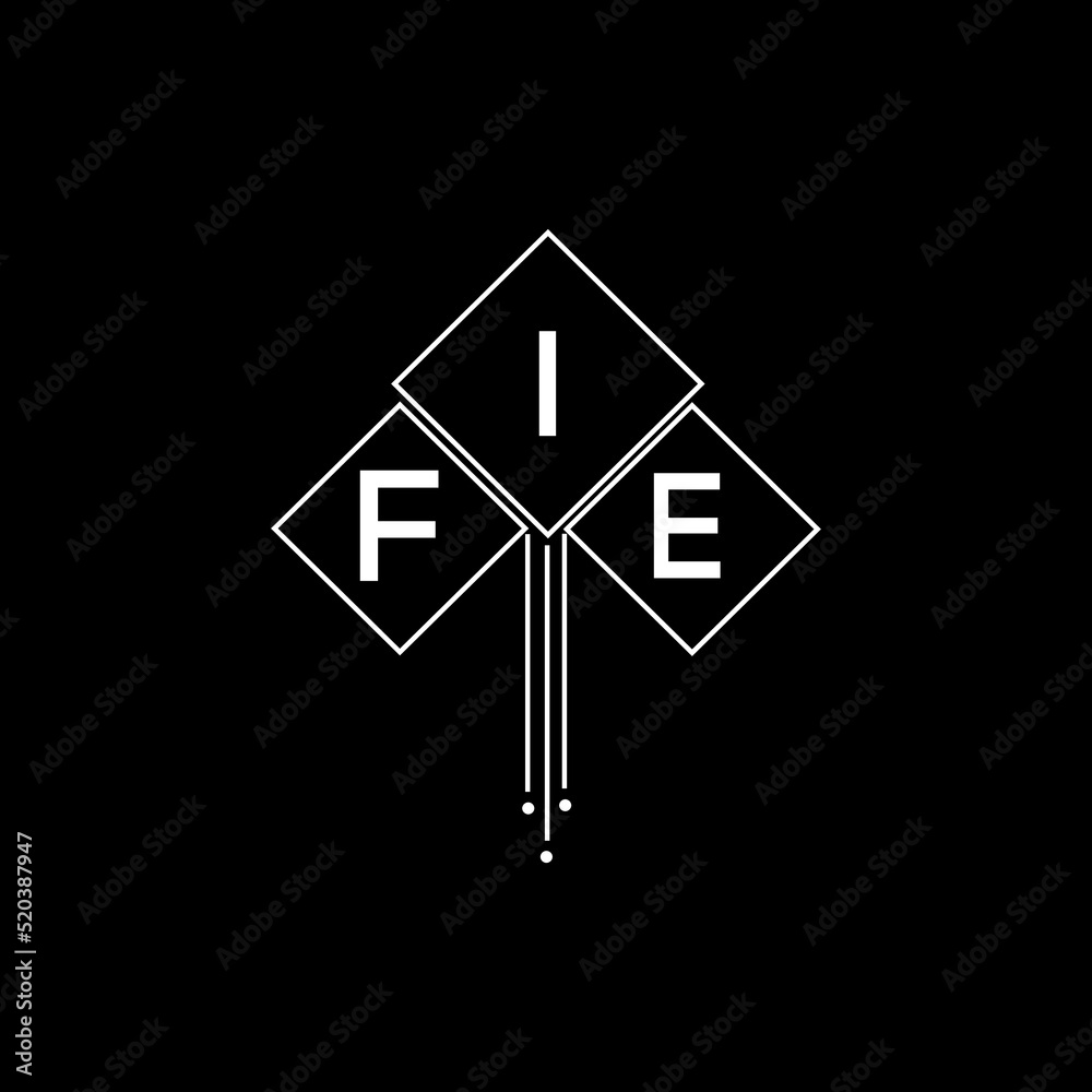 FIE letter logo design with white background in illustrator, FIE vector ...