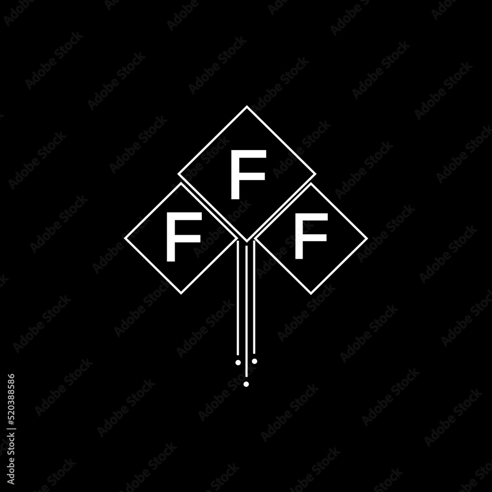 FFF letter logo design with white background in illustrator, FFF vector ...