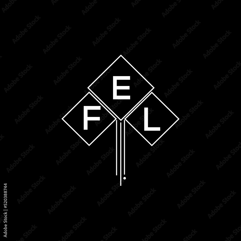 FEL letter logo design with white background in illustrator, FEL vector ...