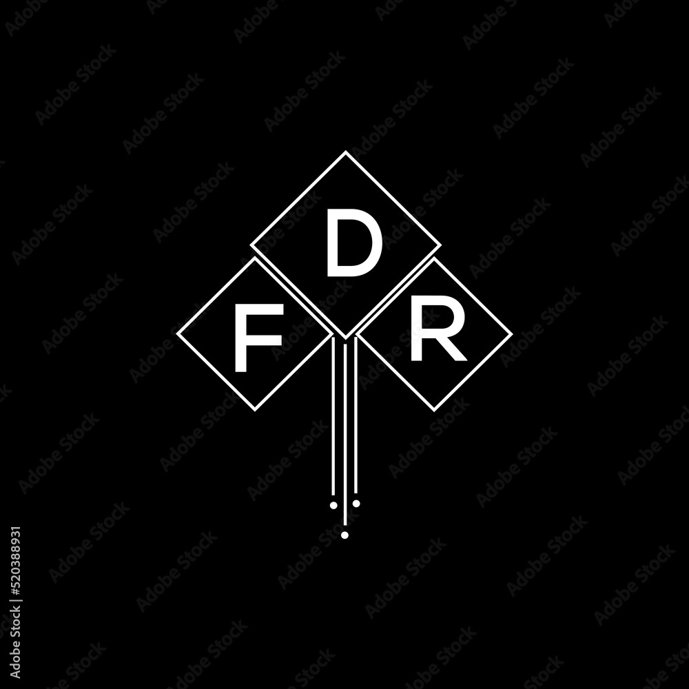 FDR letter logo design with white background in illustrator, FDR vector ...