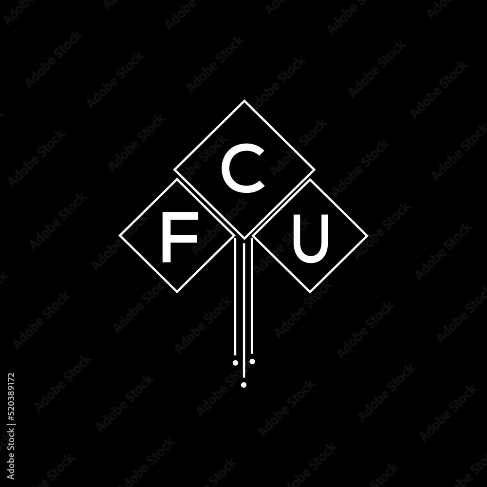 FCU letter logo design with white background in illustrator, FCU vector ...