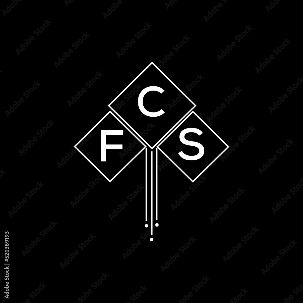 FCS letter logo design with white background in illustrator, FCS vector ...