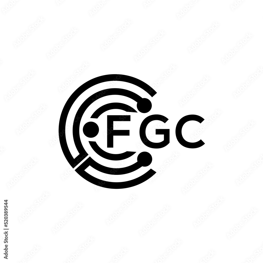FGC letter technology logo design.FGC creative initials monogram vector ...