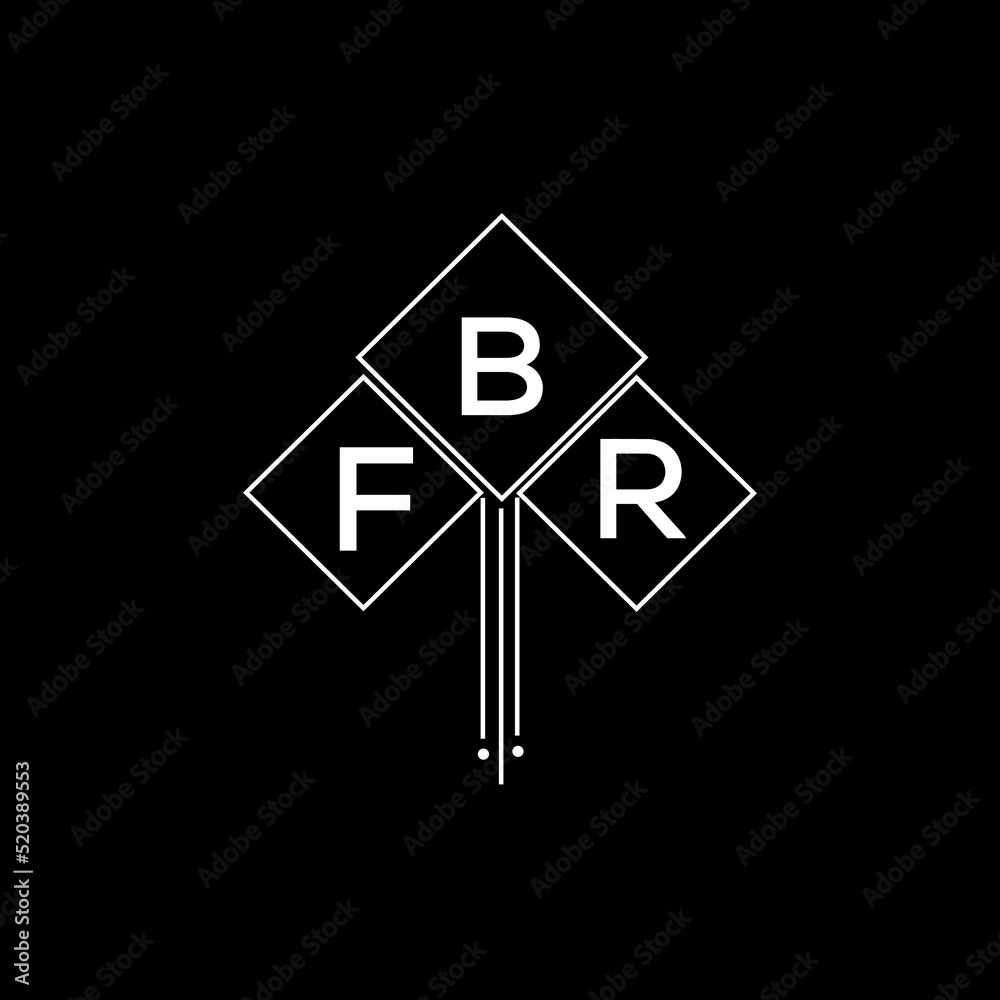 FBR letter logo design with white background in illustrator, FBR vector ...