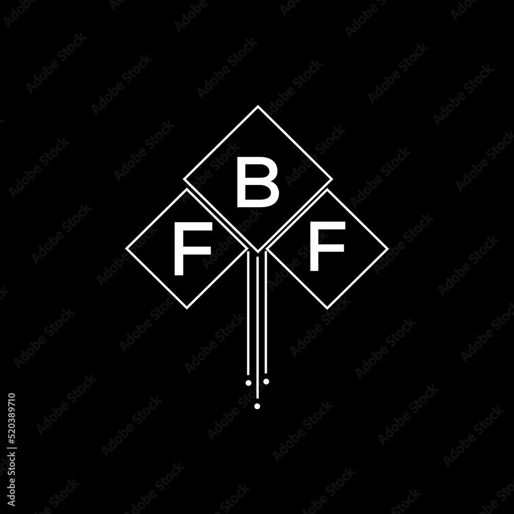 FBF letter logo design with white background in illustrator, FBF vector ...
