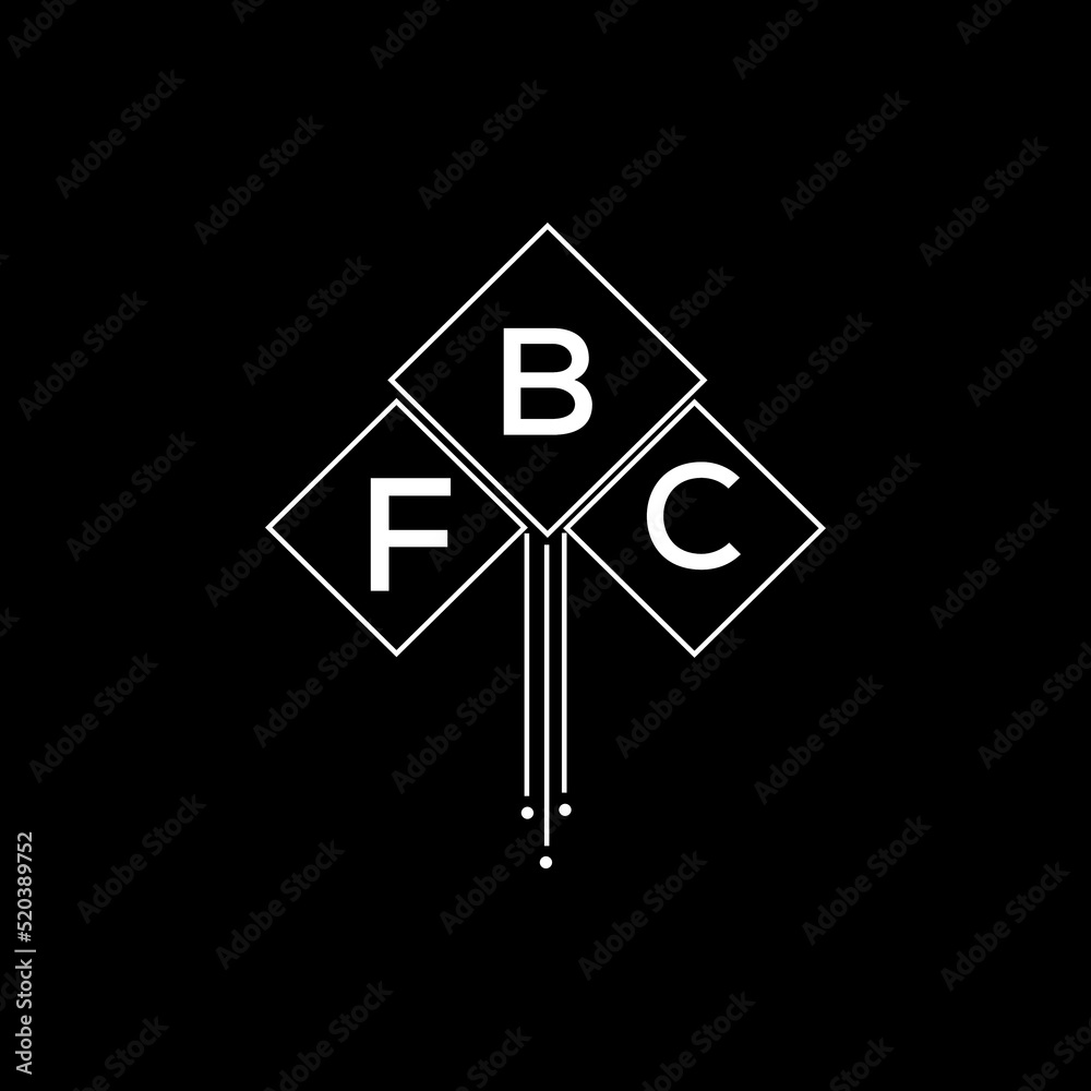 FBC letter logo design with white background in illustrator, FBC vector ...