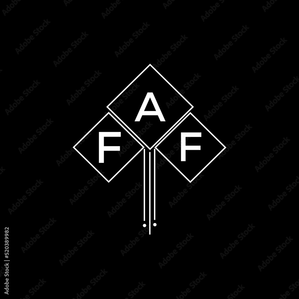 FAF letter logo design with white background in illustrator, FAF vector ...