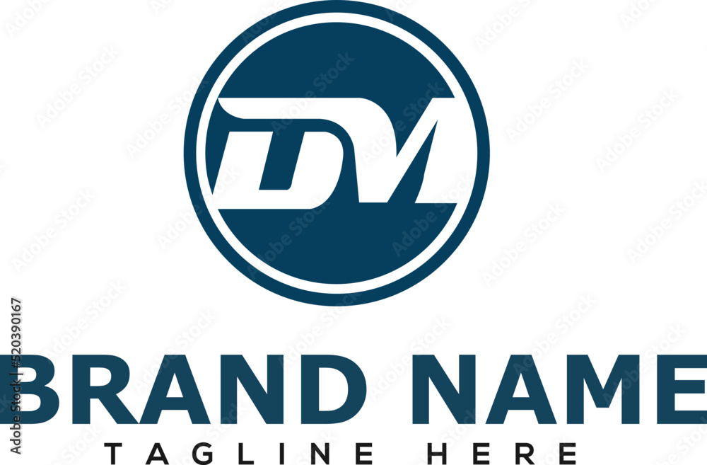Logo design letter DM . Elegant modern. Vector template. Stock Vector ...