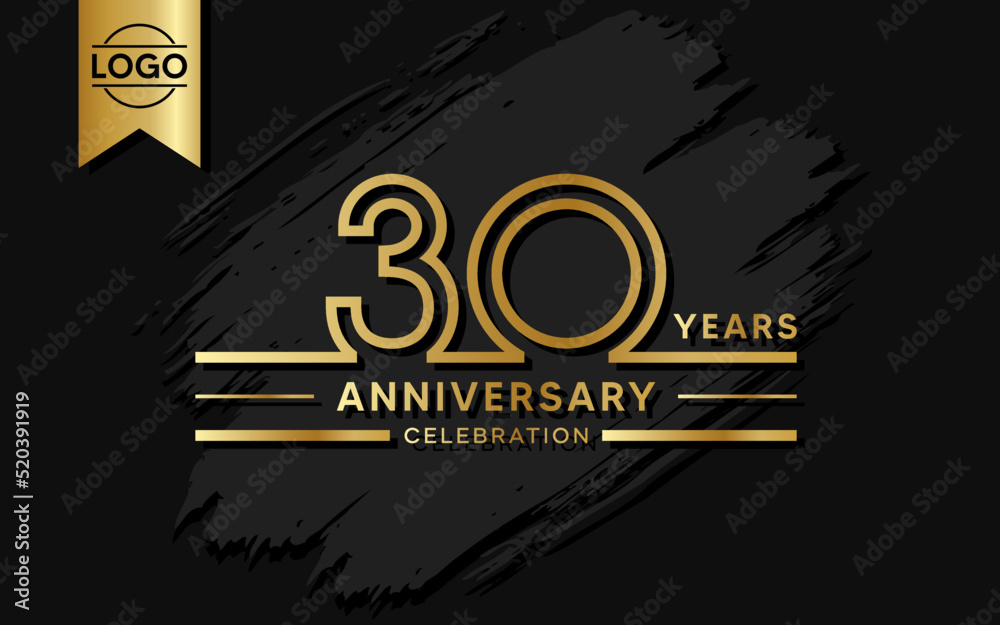 30 year anniversary celebration design template. vector template ...