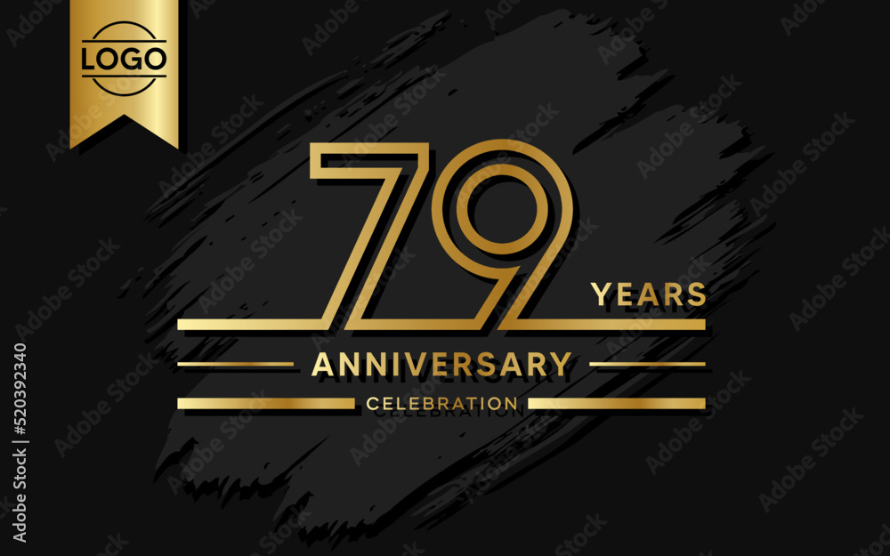 79 year anniversary celebration design template. vector template ...