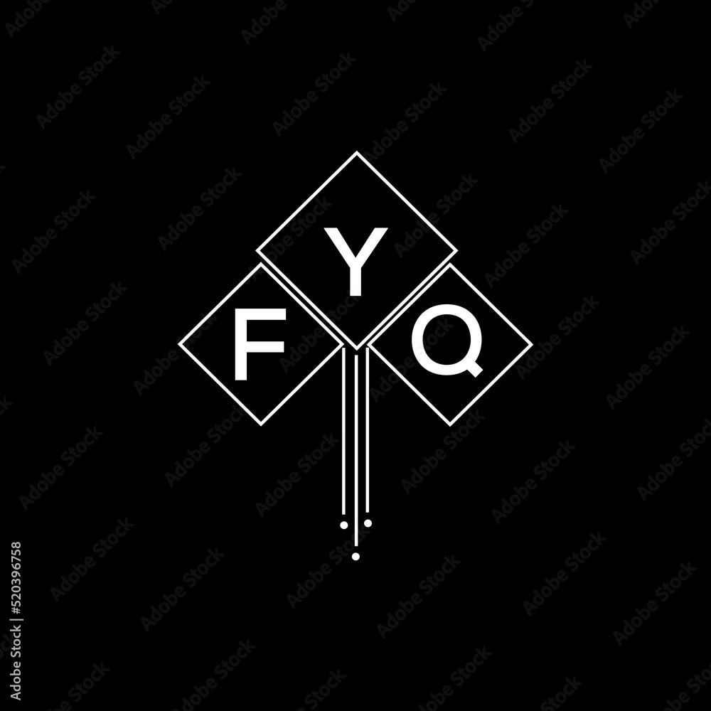 FYQ letter logo design with white background in illustrator, FYQ vector ...