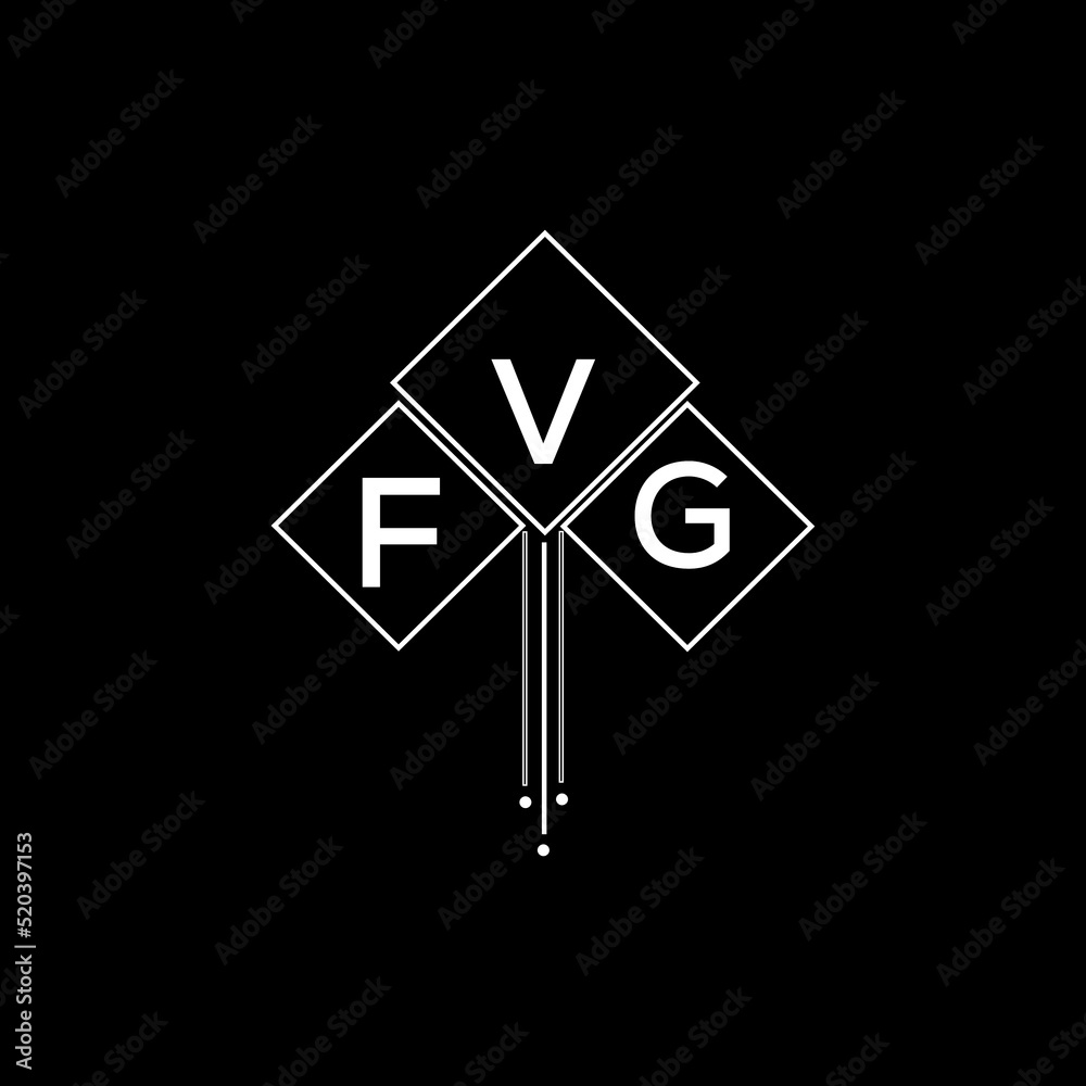 FVG letter logo design with white background in illustrator, FVG vector ...