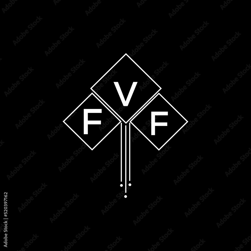 FVF letter logo design with white background in illustrator, FVF vector ...