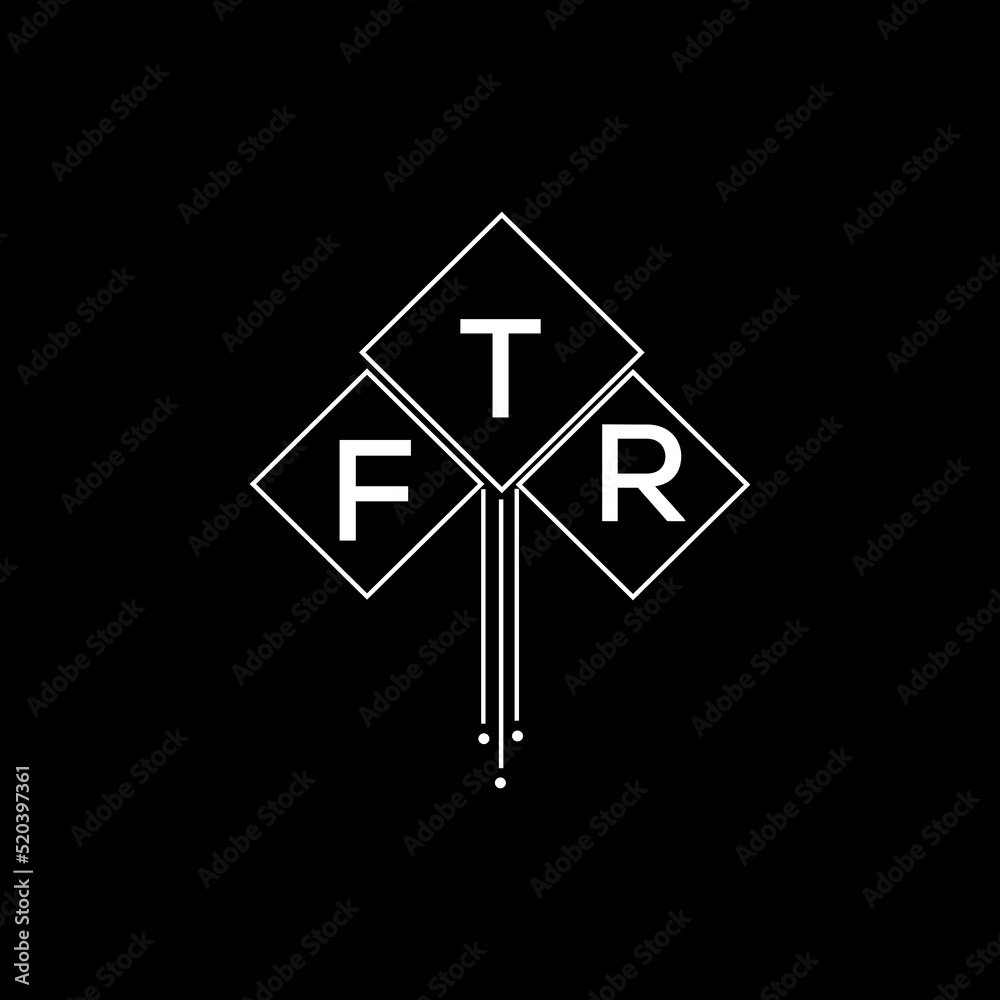 FTR letter logo design with white background in illustrator, FTR vector ...