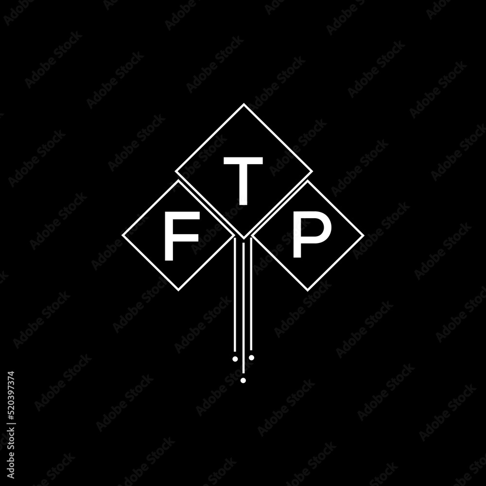 FTP letter logo design with white background in illustrator, FTP vector ...