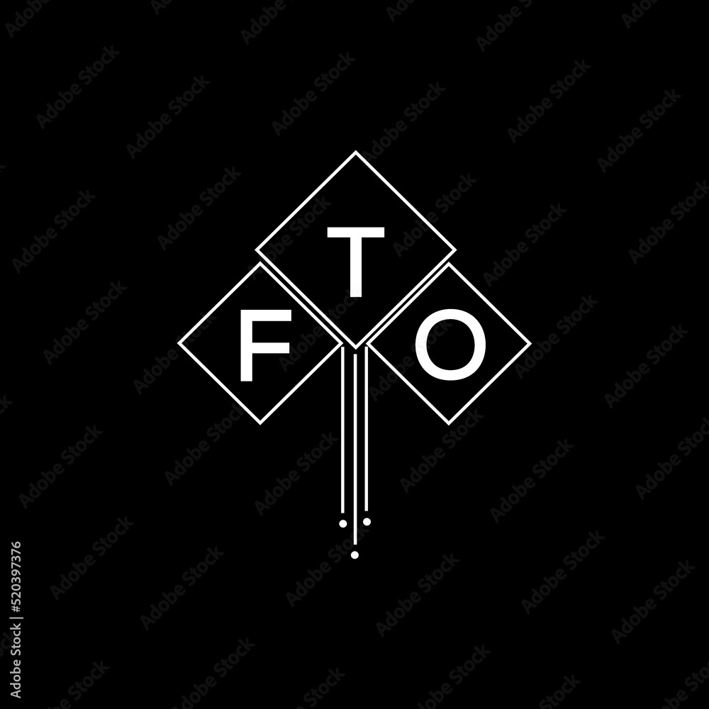 FTO letter logo design with white background in illustrator, FTO vector ...