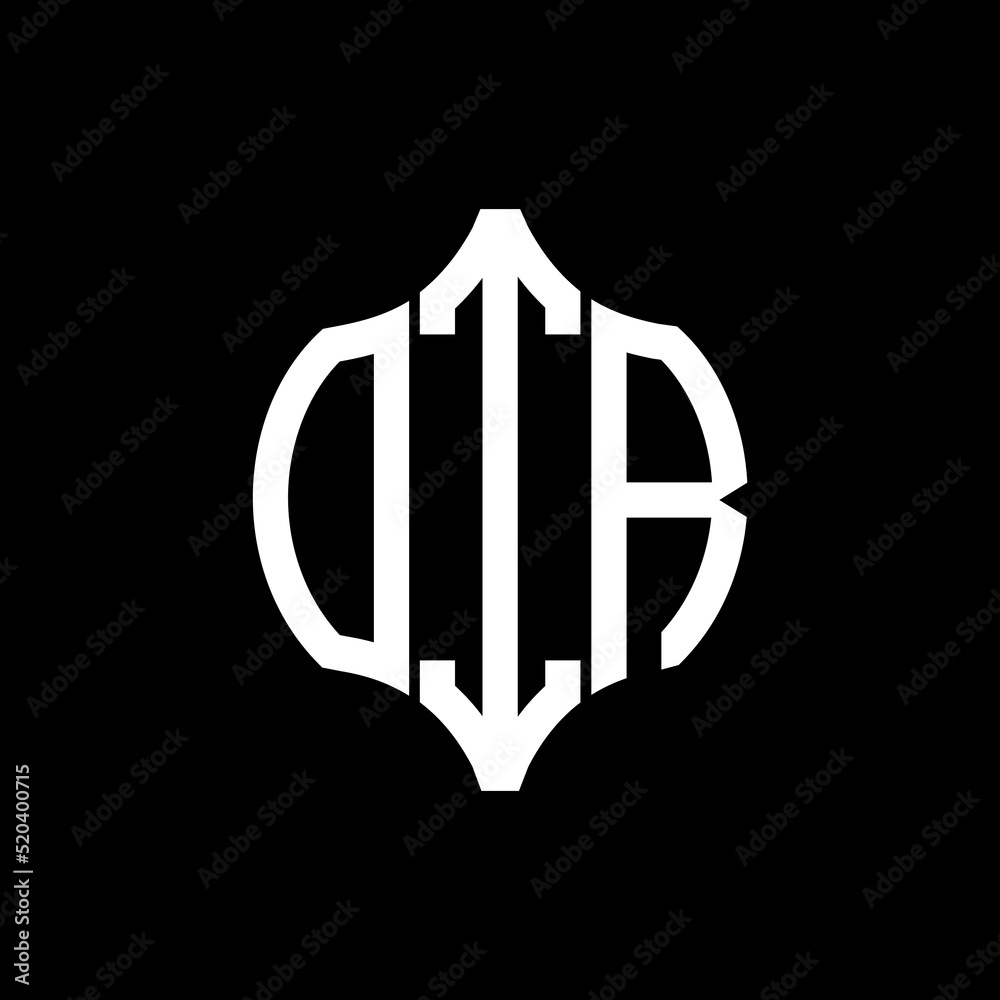 OIR letter logo. OIR best black background vector image. OIR Monogram ...