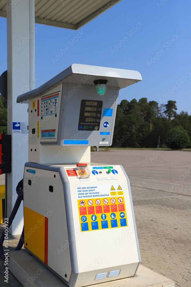 LNG gas pump in Germany, July 31 2022 Stock Photo | Adobe Stock