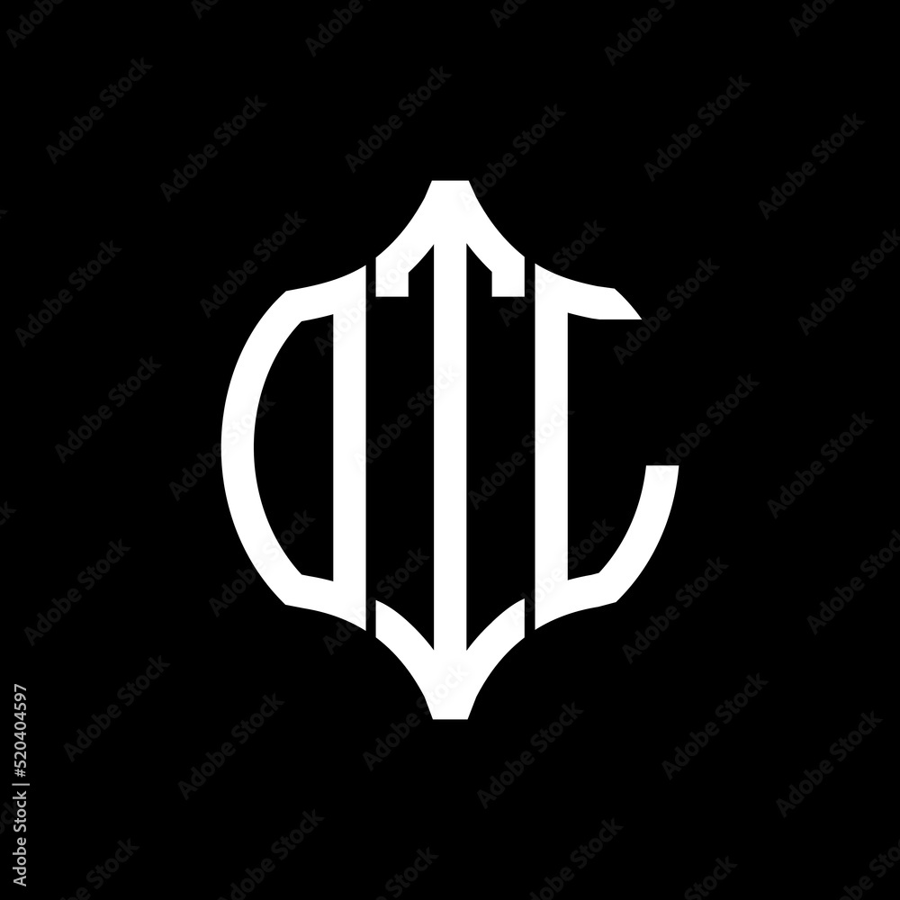 OTL letter logo. OTL best black background vector image. OTL Monogram ...
