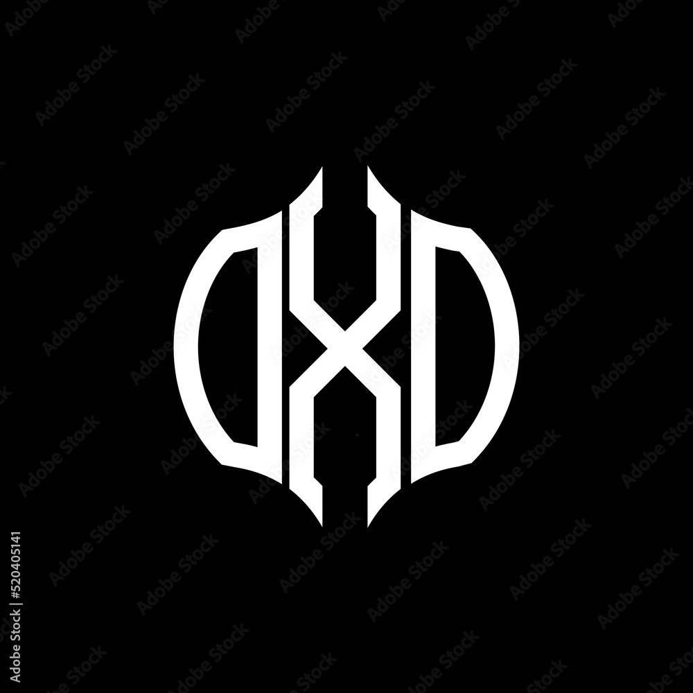 OXO letter logo. OXO best black background vector image. OXO Monogram ...