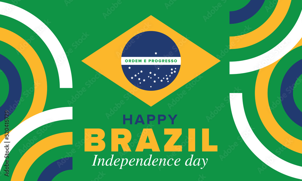 Brazil Independence Day. Happy national holiday. Freedom day. Celebrate ...