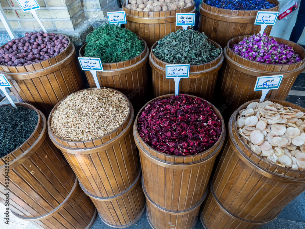 texture of iranian spice culture Stock Photo | Adobe Stock