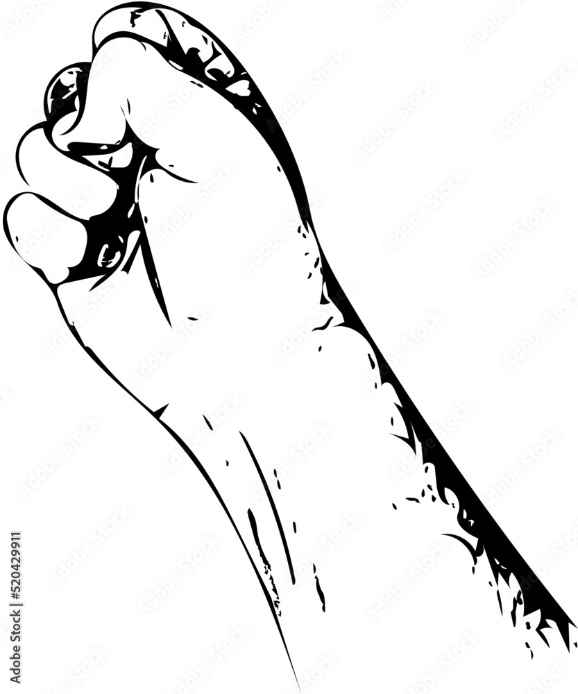 Vector illustration of a punch isolated on white background Stock ...