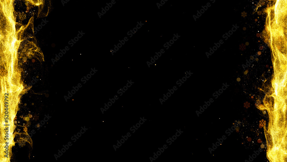 Gold Particle Award Frame. Gold Particle Award Frame with particle ...