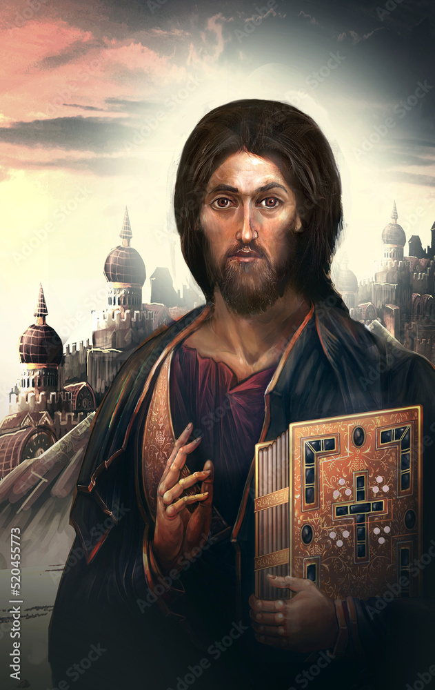 savior jesus christ son of god Stock イラスト | Adobe Stock