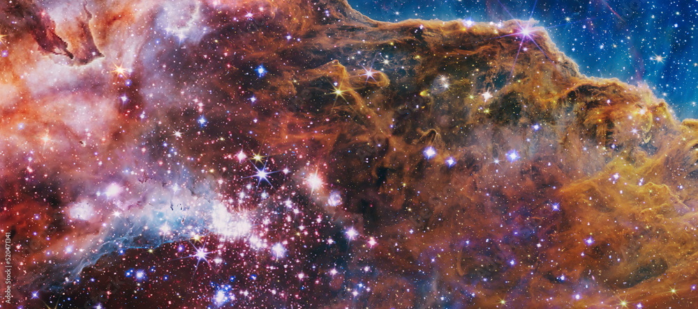 Galaxy and light. Planets, stars and galaxies in outer space showing ...