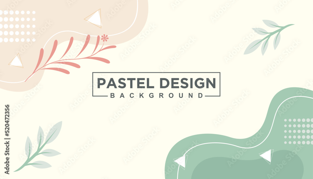 Abstract wavy background pastel color design Stock Vector | Adobe Stock