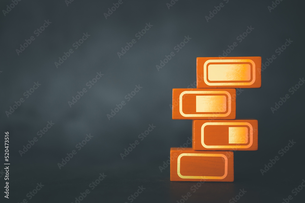 Project performance indicator concept. Timeline to project of complete ...