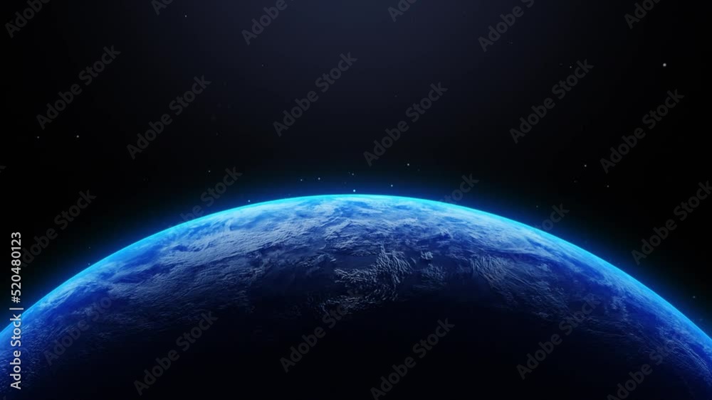 Earth Rotate From Space, 3D Animation of Globe, Sunrise From Space ...