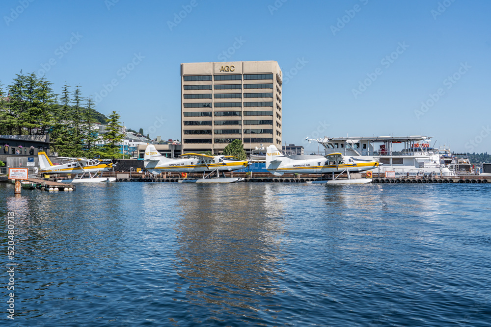 Seattle, Washington, USA, August 2022, Lake Union Seaplane Base ...