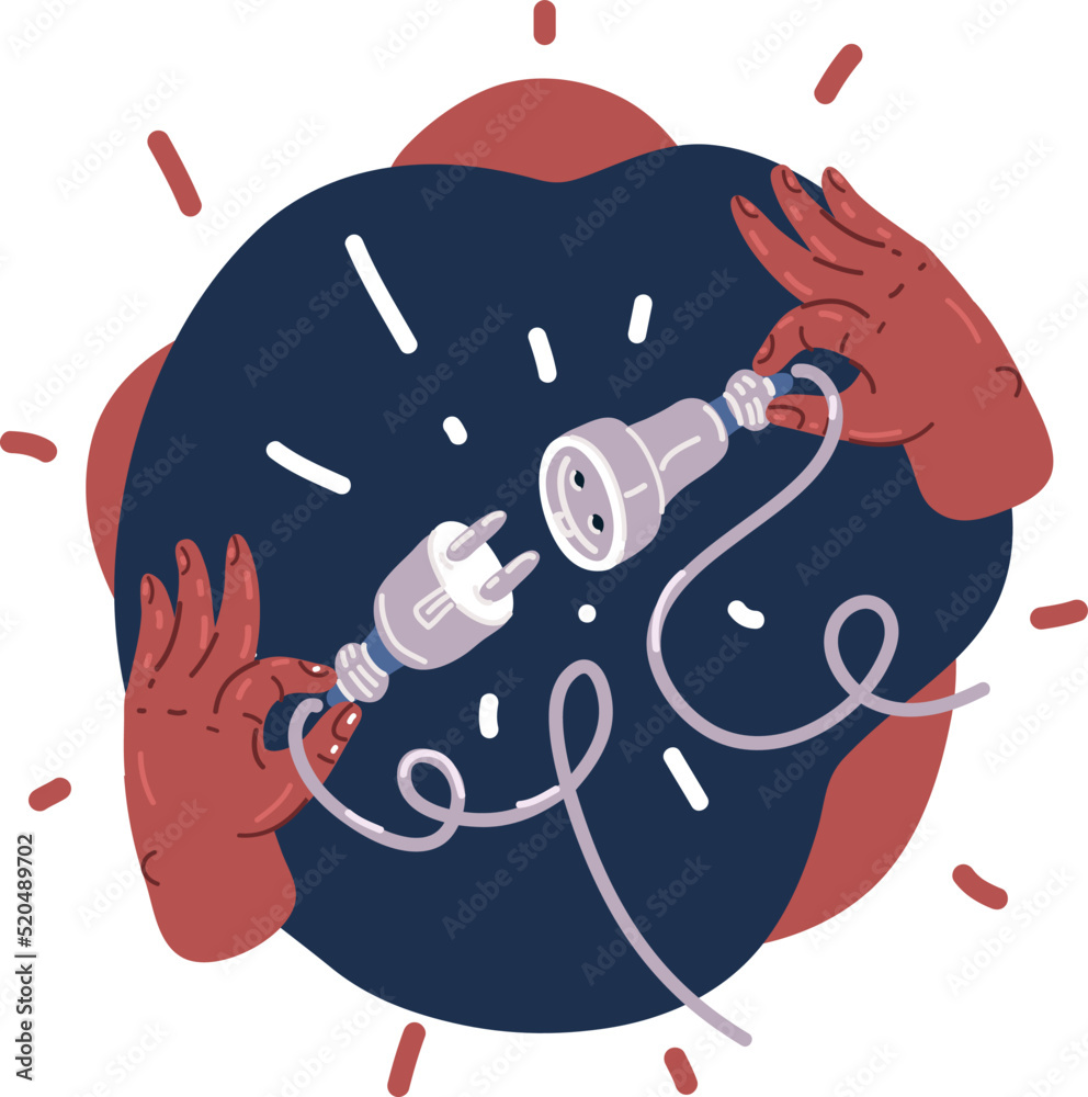 Cartoon vector illustration of Business connection concept. Businessman ...