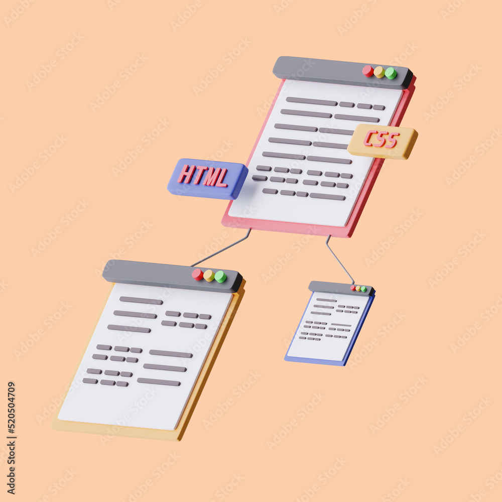 3D rendering website create by programmer and graphic designer. Website ...