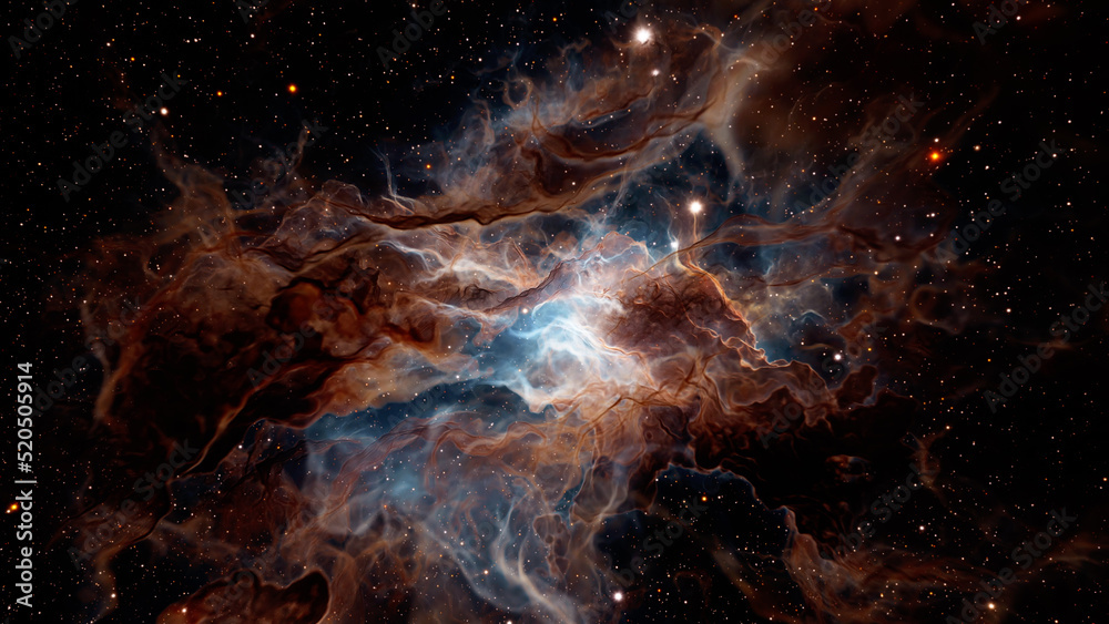 Beautiful Nebula Galaxy Fly Through Astronomy Starfield Astrophysics ...