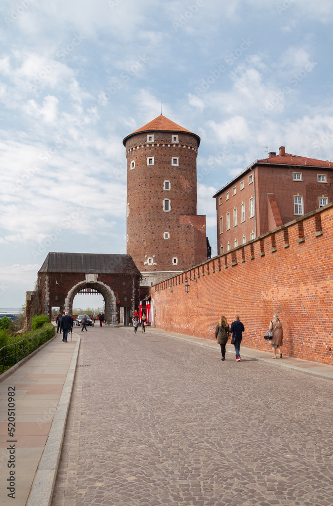 Sandomierz Tower (Baszta Sandomierska na Wawelu) and Bernardine Gate ...