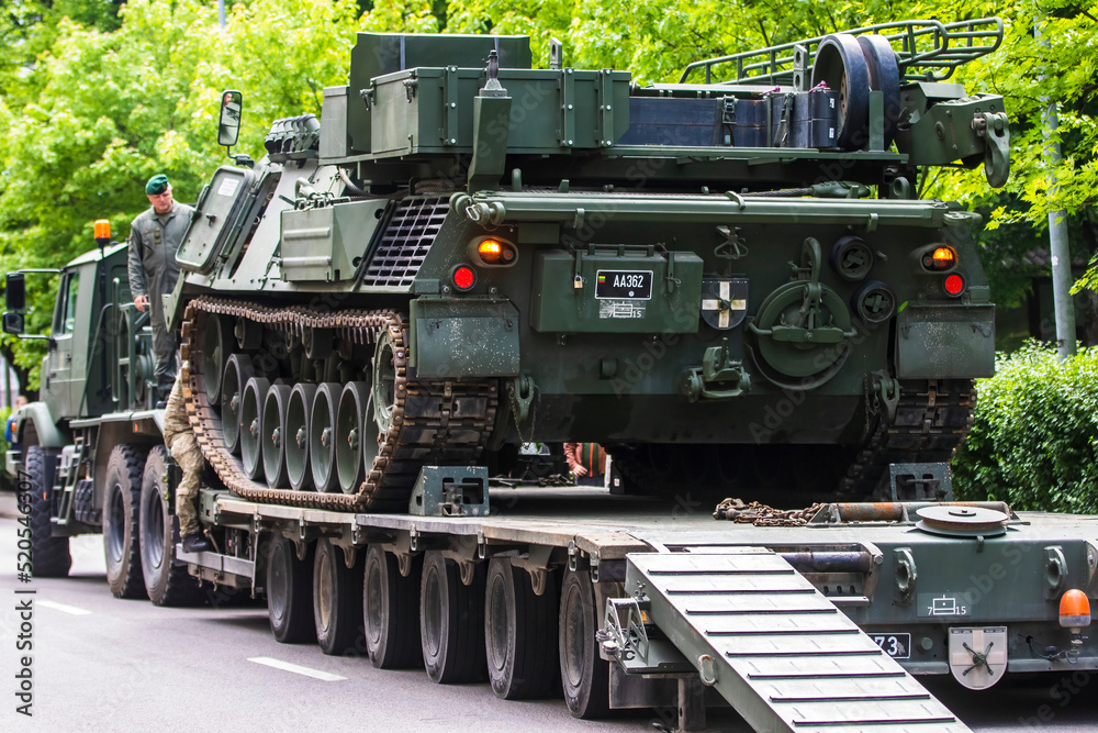 Vilnius Lithuania 2022-06-03 The Bergepanzer 2 armored recovery vehicle ...