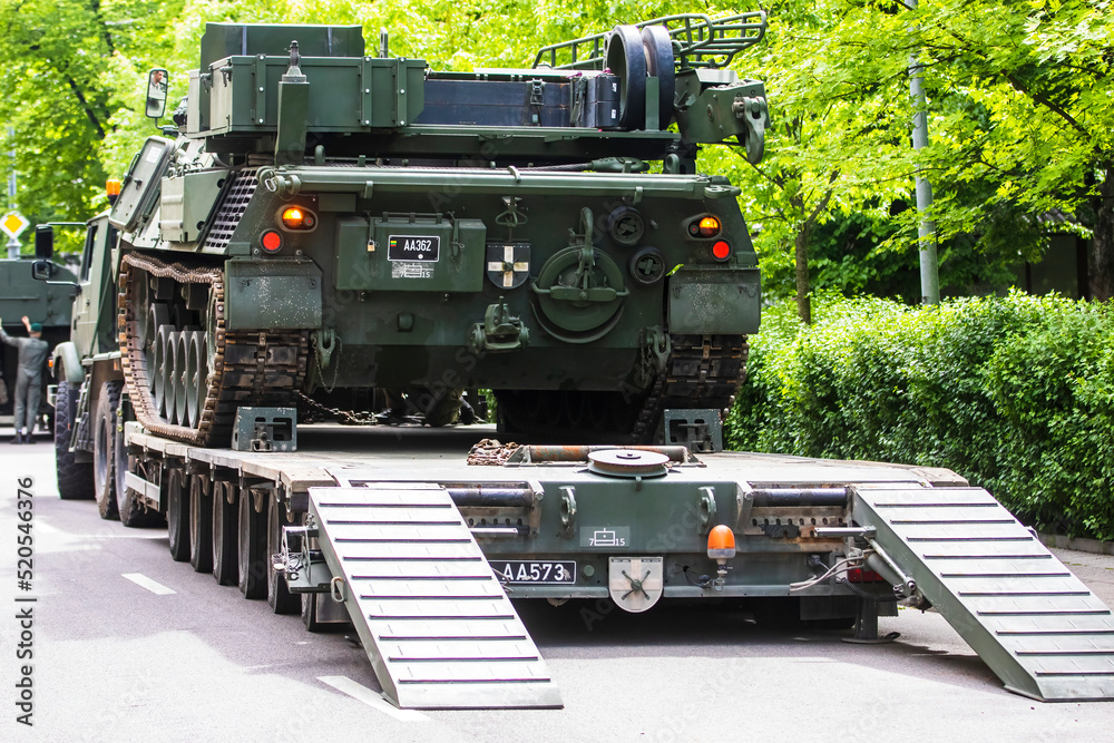 Vilnius Lithuania 2022-06-03 The Bergepanzer 2 armored recovery vehicle ...