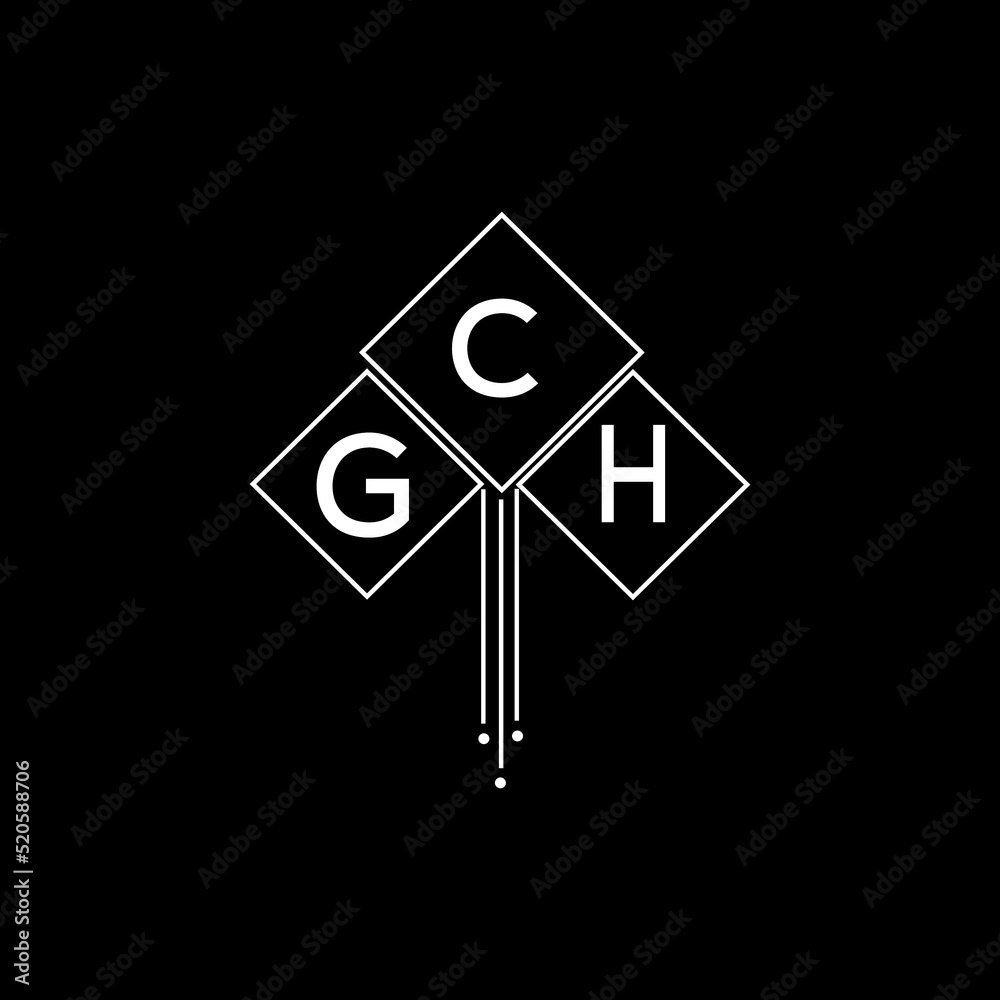 GCH letter logo design with white background in illustrator, GCH vector ...