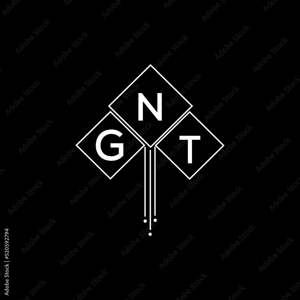 GNT letter logo design with white background in illustrator, GNT vector ...