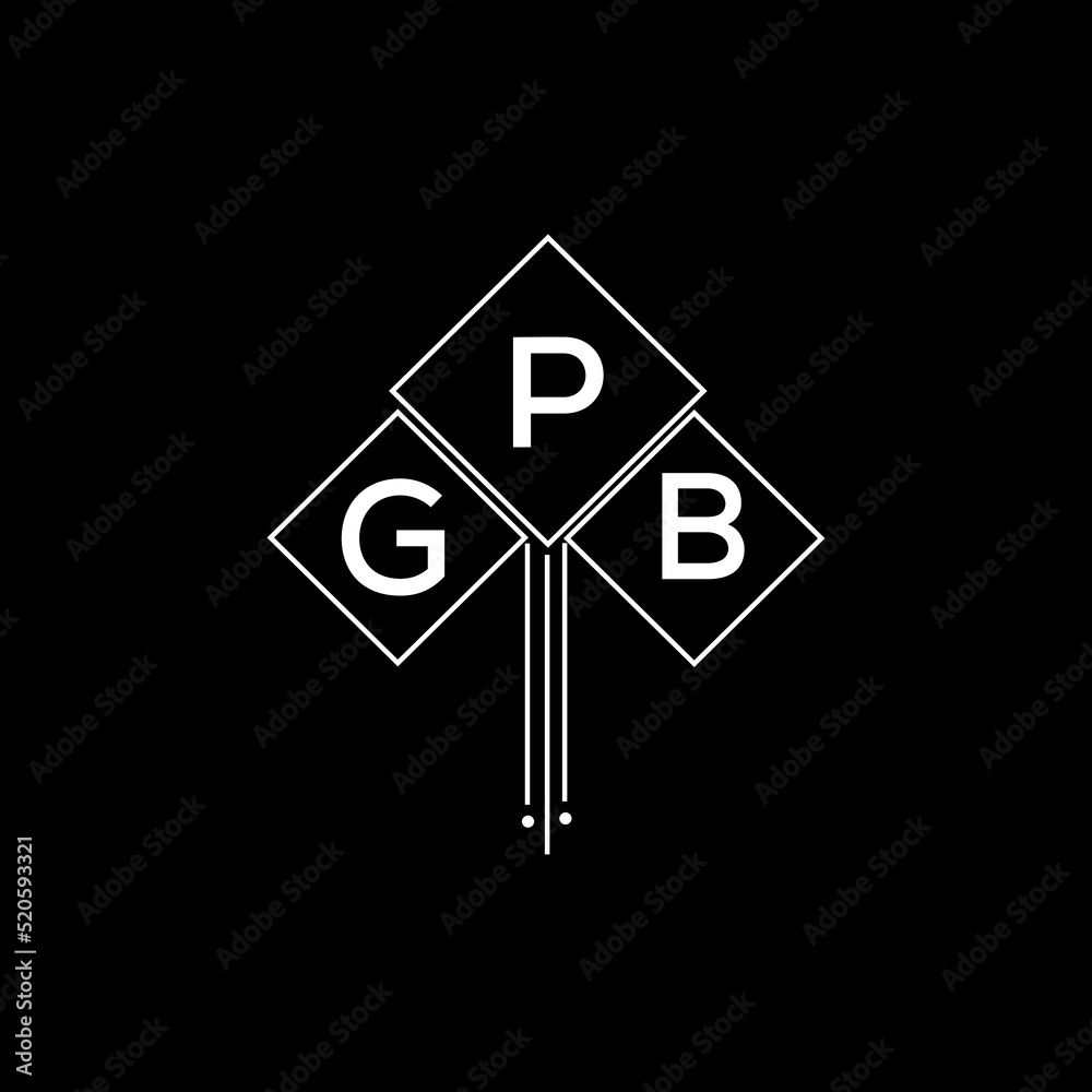 GPB letter logo design with white background in illustrator, GPB vector ...