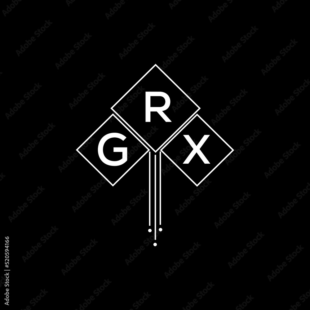 GRX letter logo design with white background in illustrator, GRX vector ...