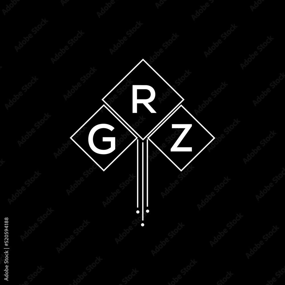 GRZ letter logo design with white background in illustrator, GRZ vector ...