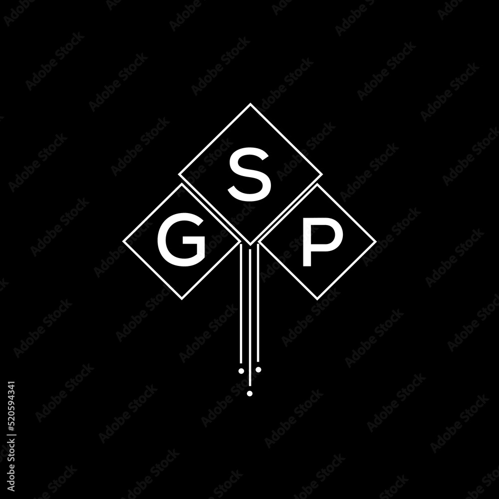 GSP letter logo design with white background in illustrator, GSP vector ...