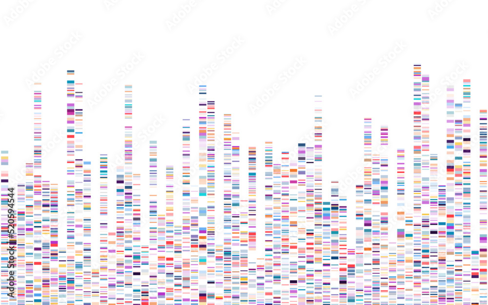 Dna test infographic. Genome sequence map. Stock Vector | Adobe Stock