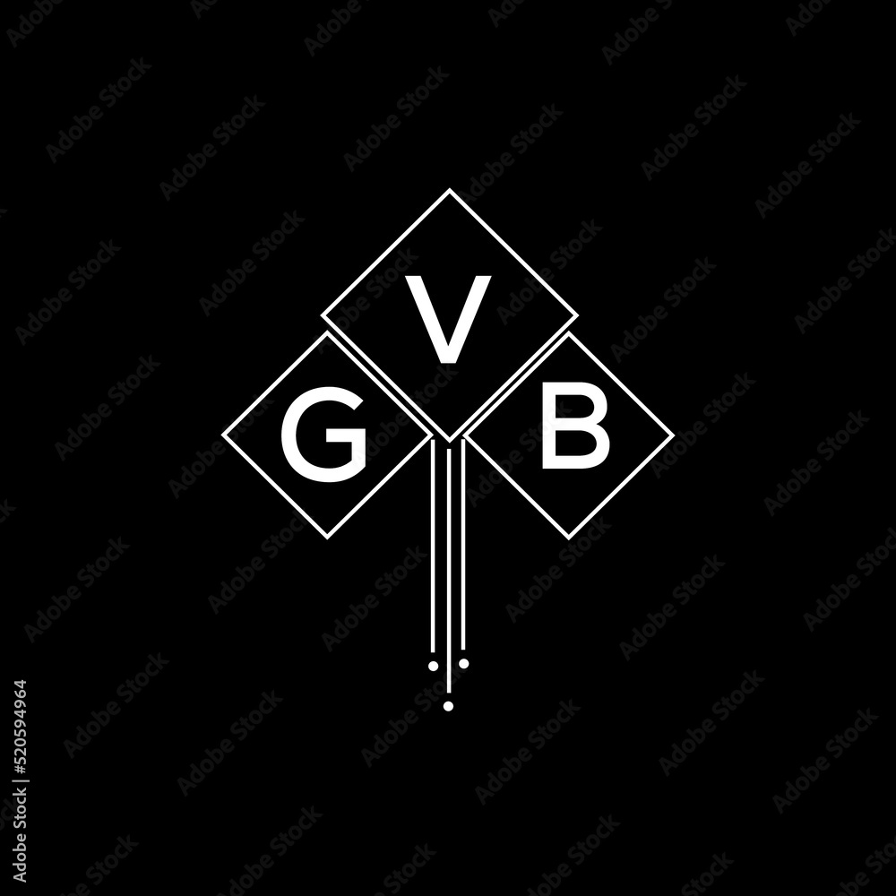 Vecteur Stock GVB letter logo design with white background in ...