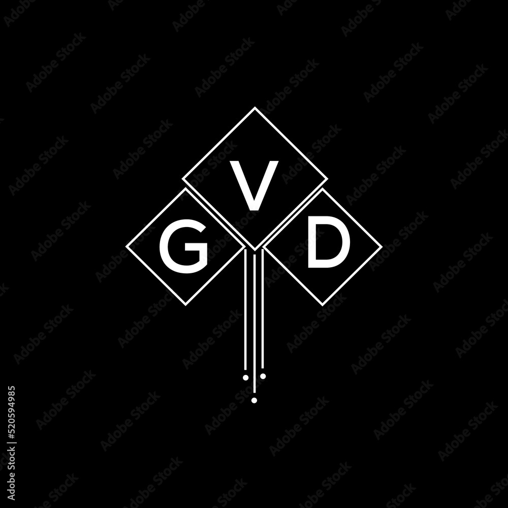 GVD letter logo design with white background in illustrator, GVD vector ...